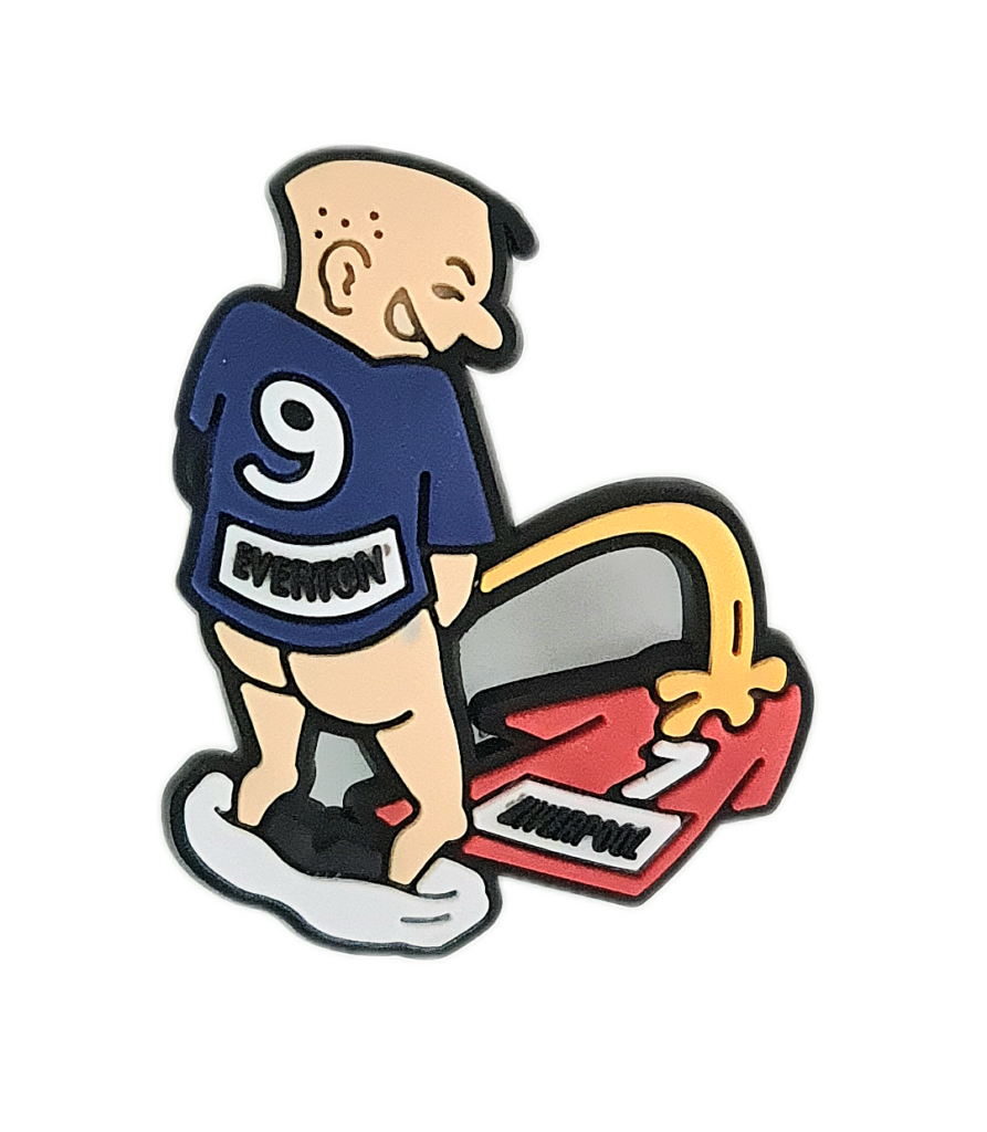 Everton Funny Croc Charm Wee on Liverpool - ShirtBrigade